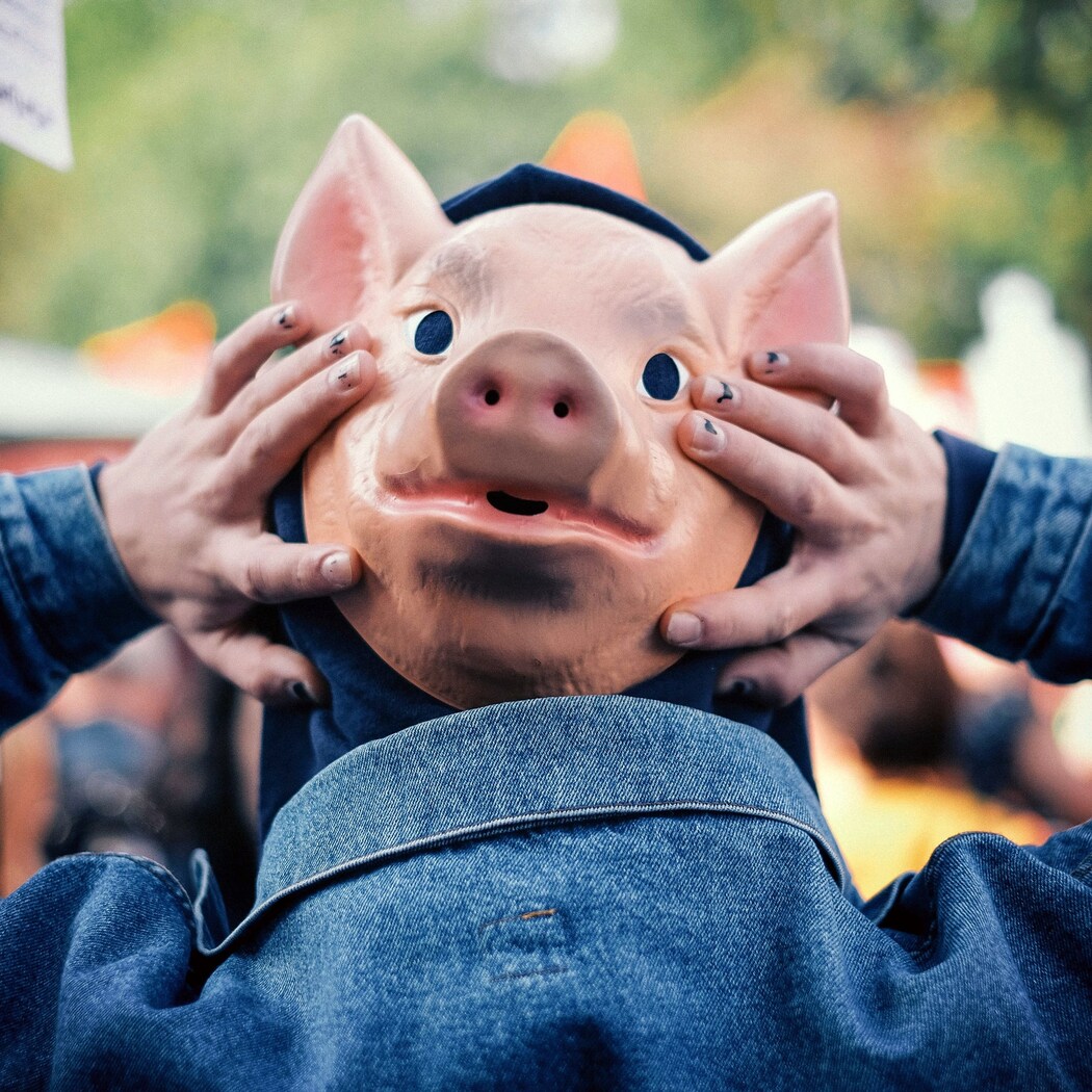 Meeting the pig-faced protesters of Manchester | Dazed