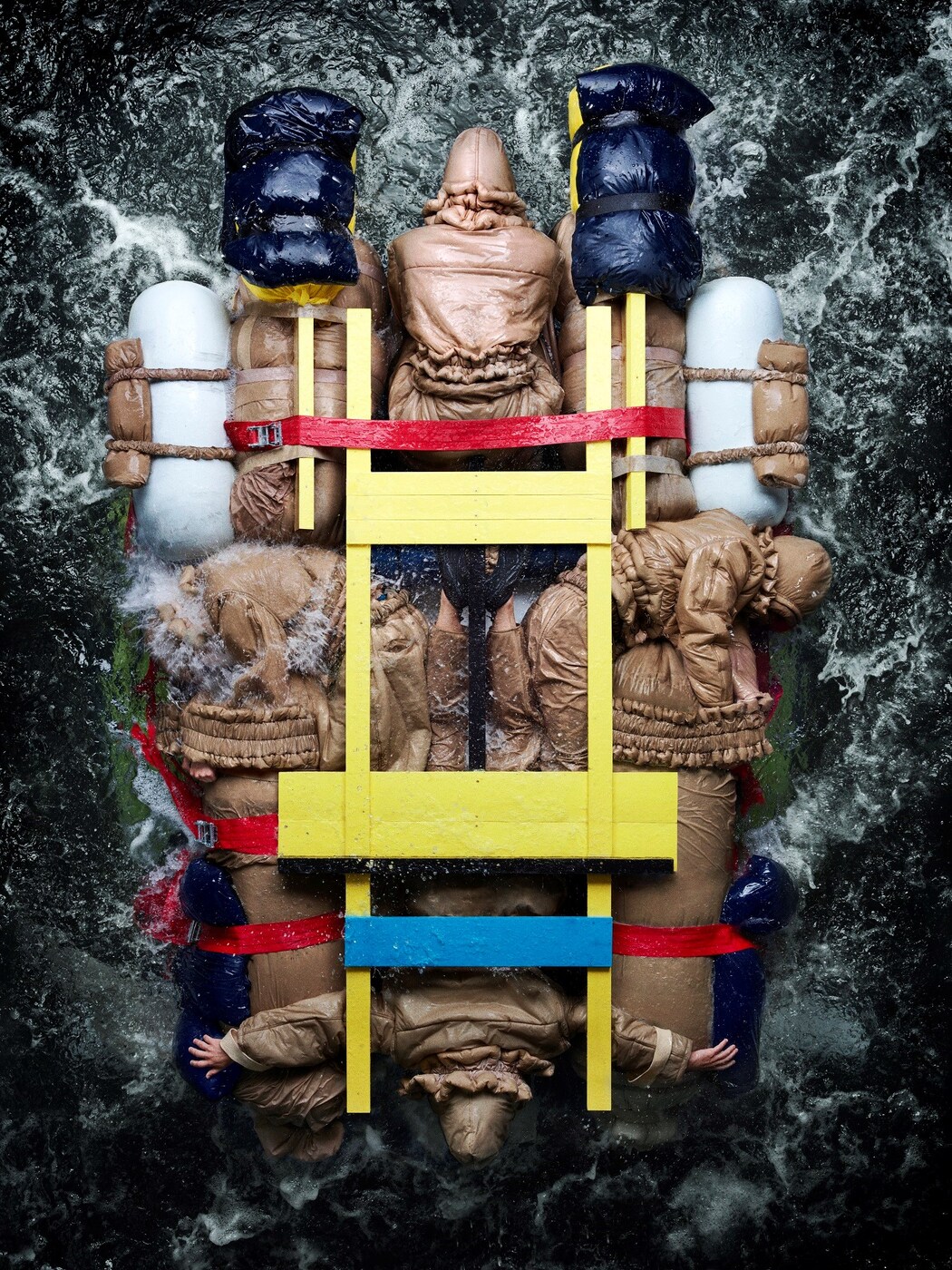 Craig Green creates giant human raft for latest campaign | Dazed