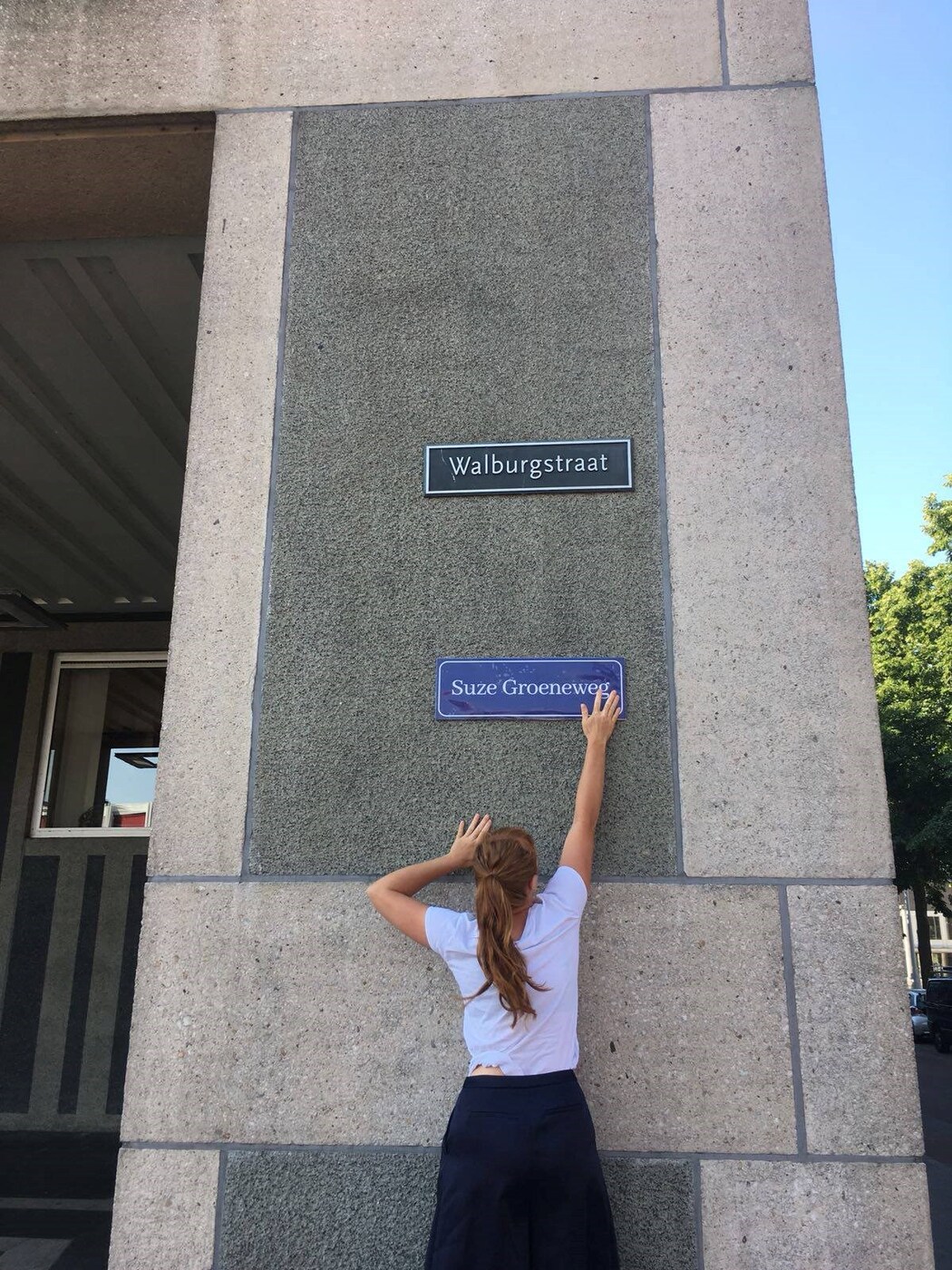 Feminist activists have renamed Dutch street signs after iconic women ...