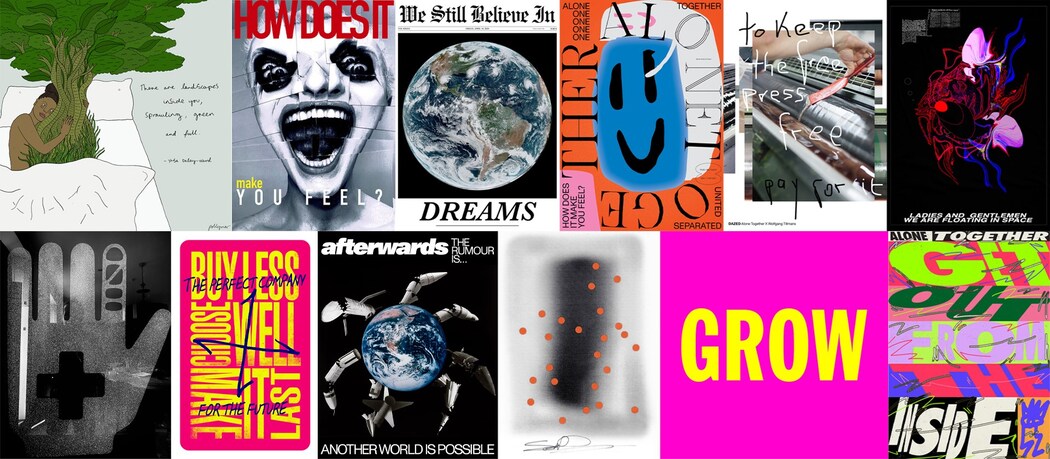 35 artists create poster art imagining a post-pandemic future | Dazed