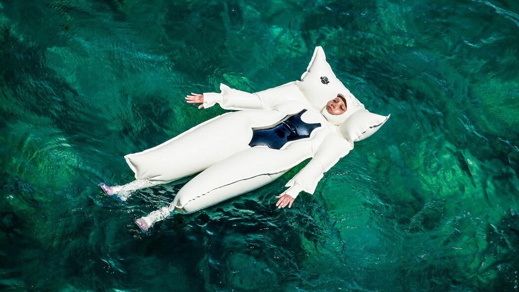 This inflatable latex floating suit is an absolute 2020 mood | Dazed