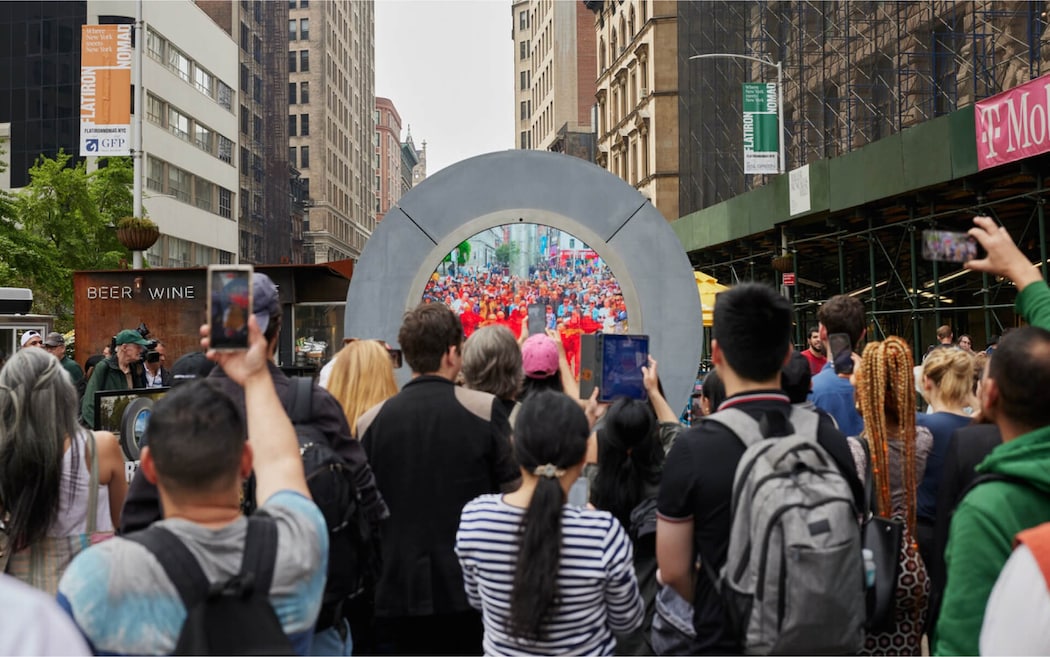 RIP the Dublin-NYC Portal, you were destined for greatness x | Dazed