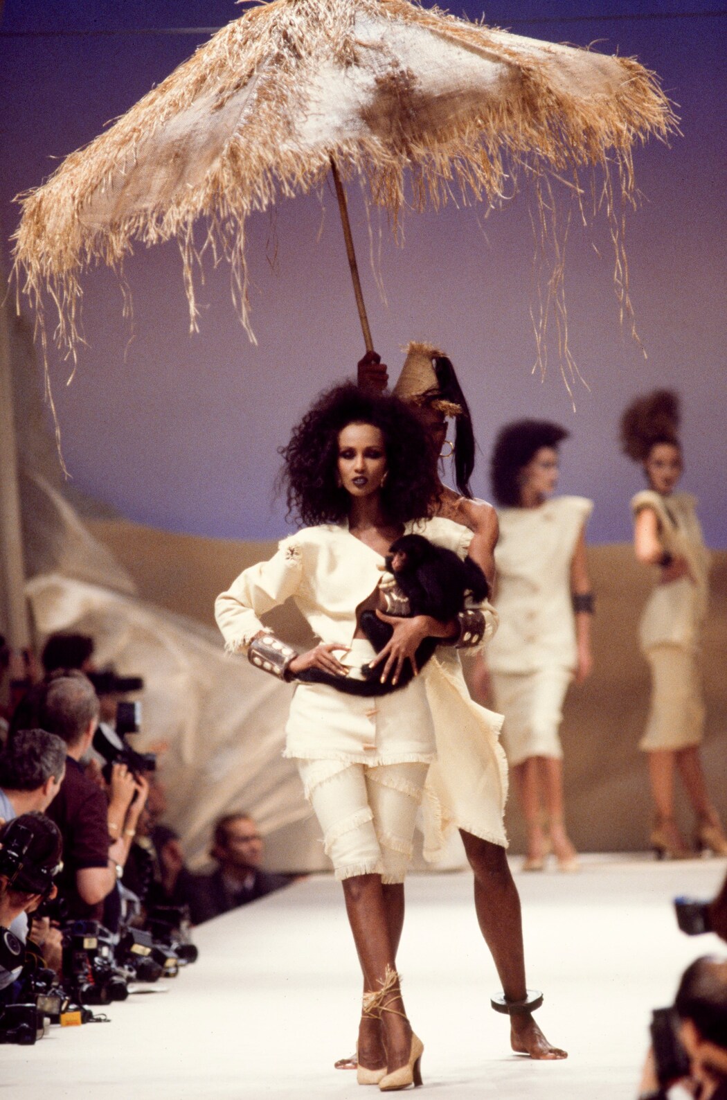 Vintage photos of Iman ruling the Thierry Mugler runway | Dazed