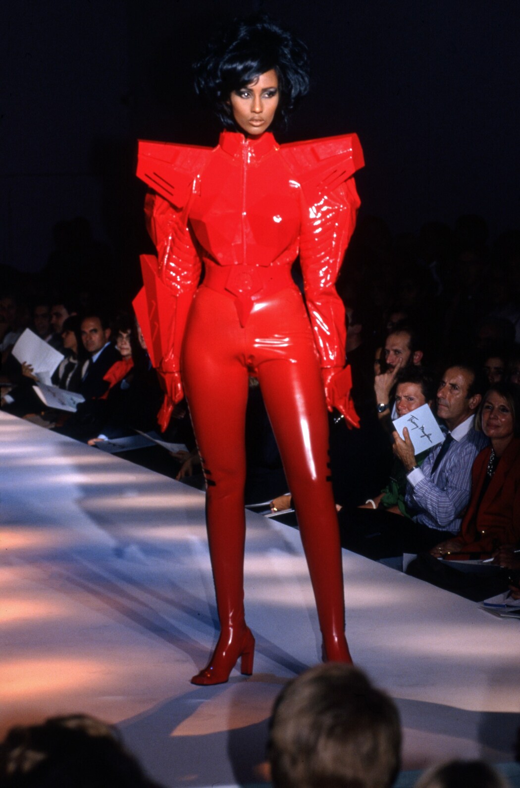 Vintage photos of Iman ruling the Thierry Mugler runway | Dazed
