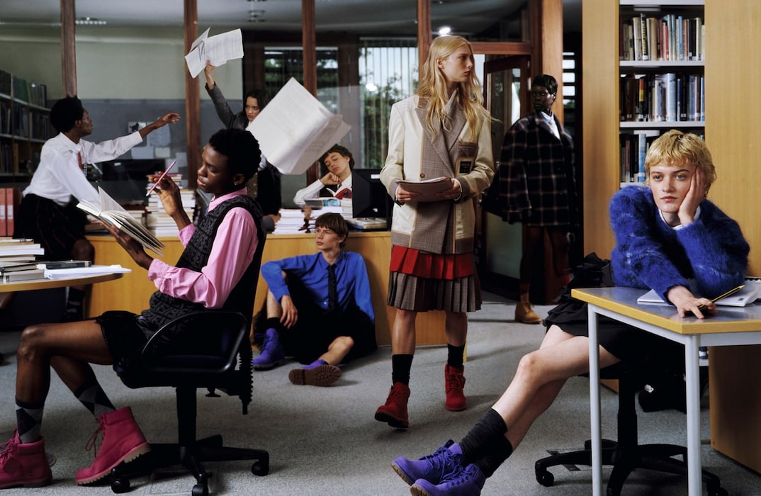 Tearaway Timberlands! Models hit bootcamp on the brand’s 50th birthday ...