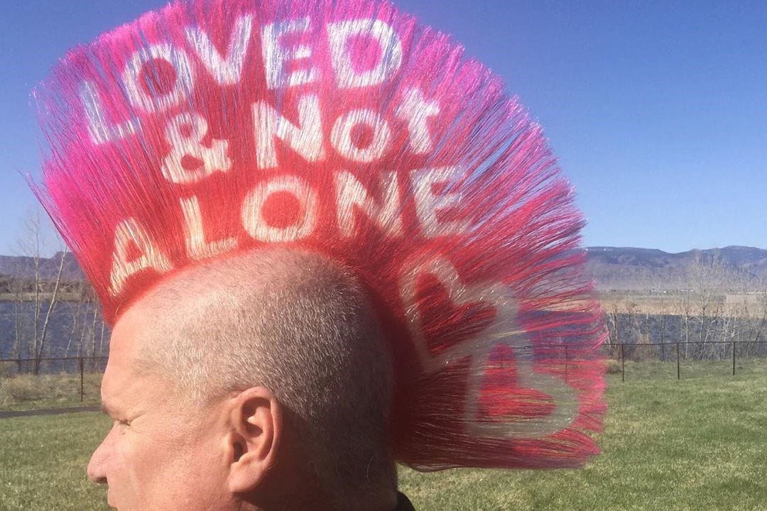 ‘Mohawk God’ Bob Bagnall spreads happiness with his hair-raising ...