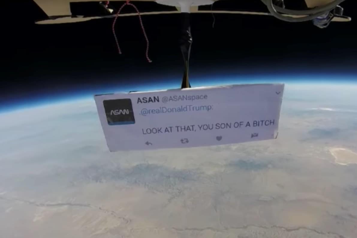 Donald Trump inspires ‘first ever protest in space’ | Dazed