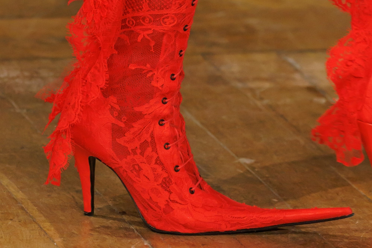 Poulaines on the runway | Dazed