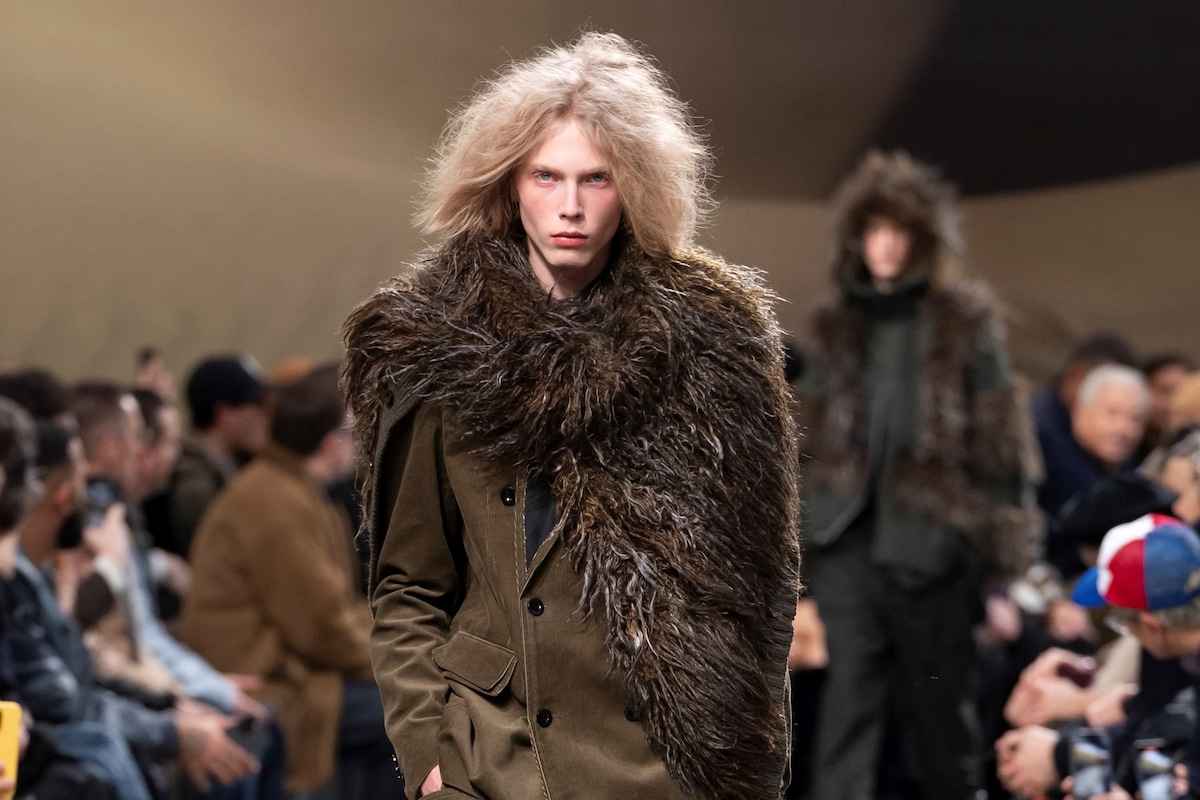 Fur on the AW25 runway | Dazed