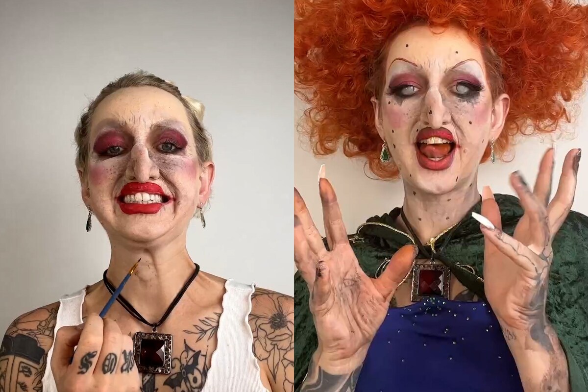 Watch a Winifred from Hocus Pocus make-up tutorial perfect for ...