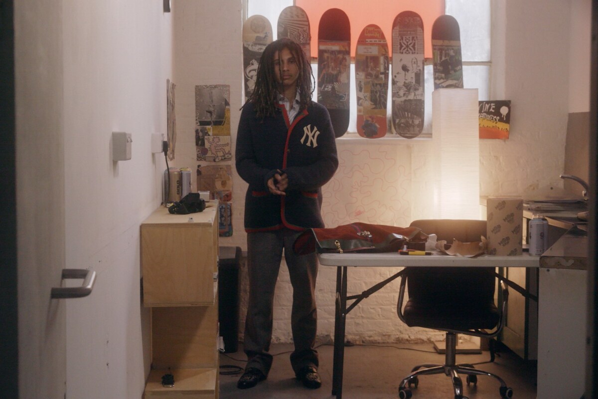 Meet the young artist and model combining collaging with skateboarding ...