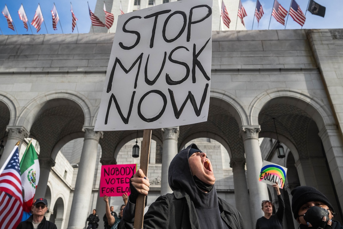People vs Elon: The protest movement taking on the US oligarchy | Dazed