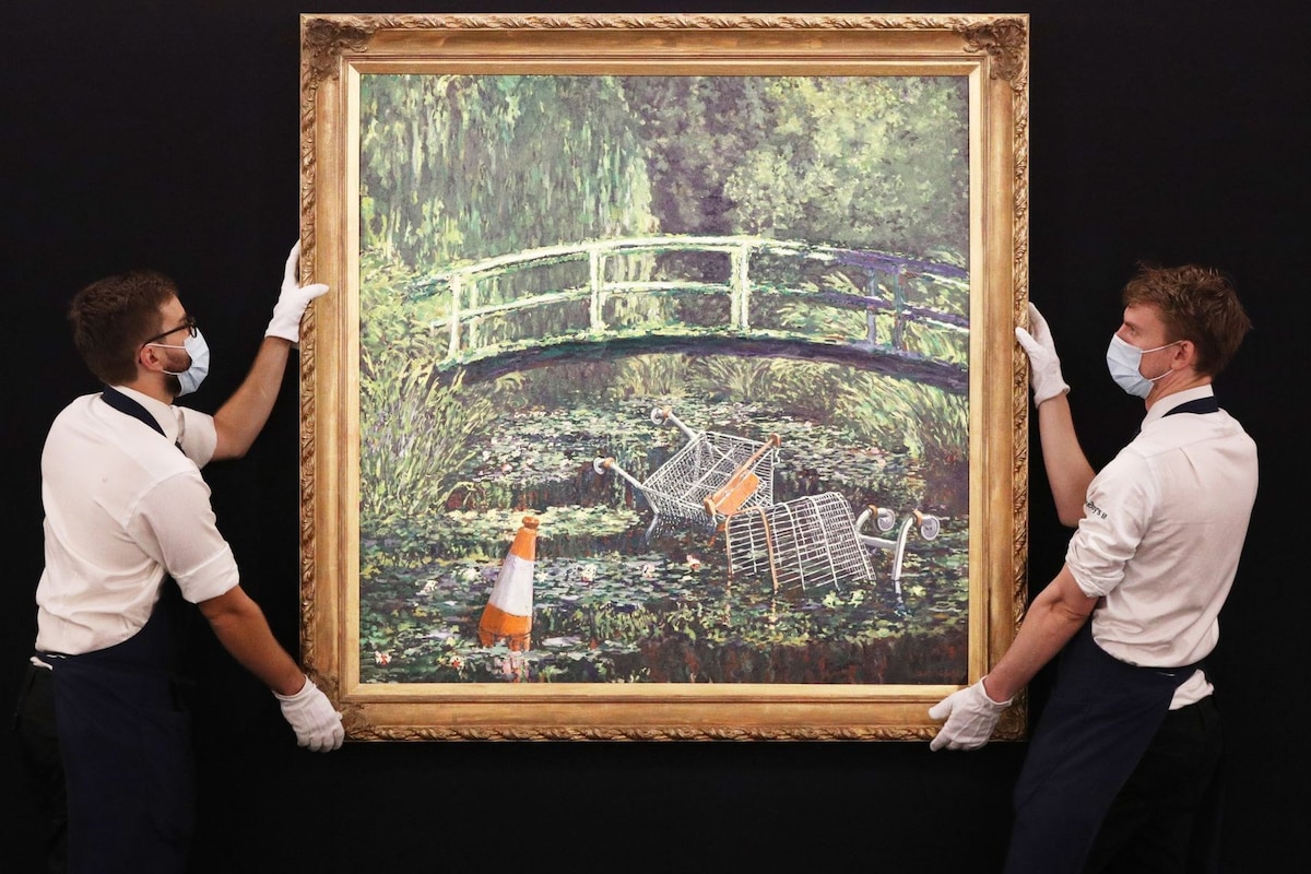 Banksy’s parody of a Monet painting sells for £7.5m at auction | Dazed