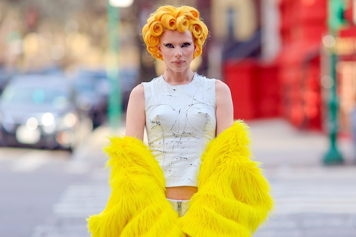 Julia Fox dressed up as Big Bird for Easter | Dazed