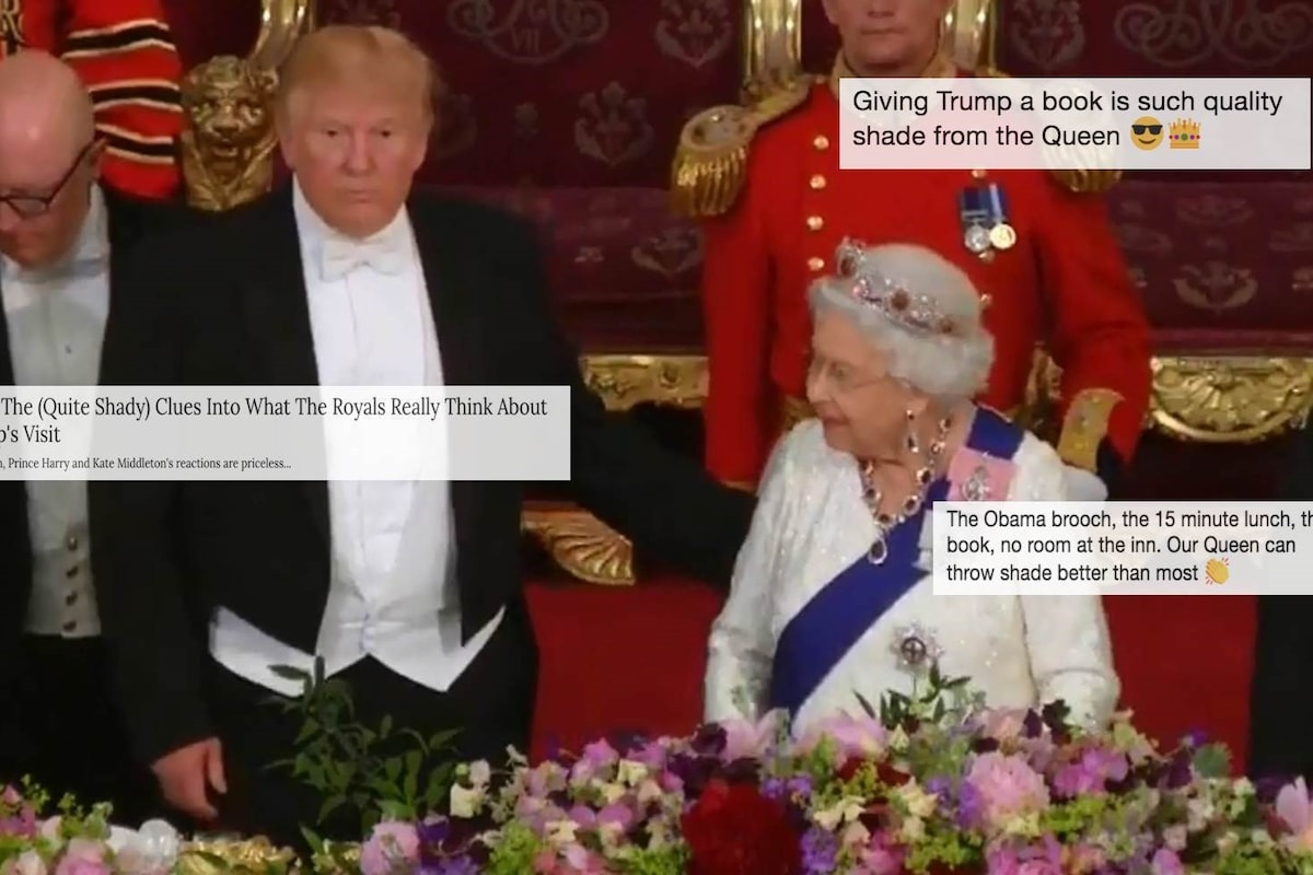 Stop your twee tweets, the Queen isn’t throwing shade at Donald Trump ...
