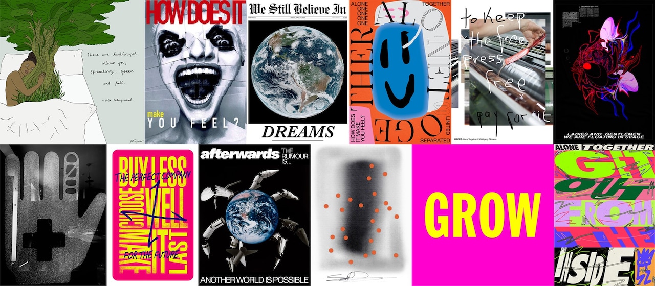 35 artists create poster art imagining a post-pandemic future | Dazed