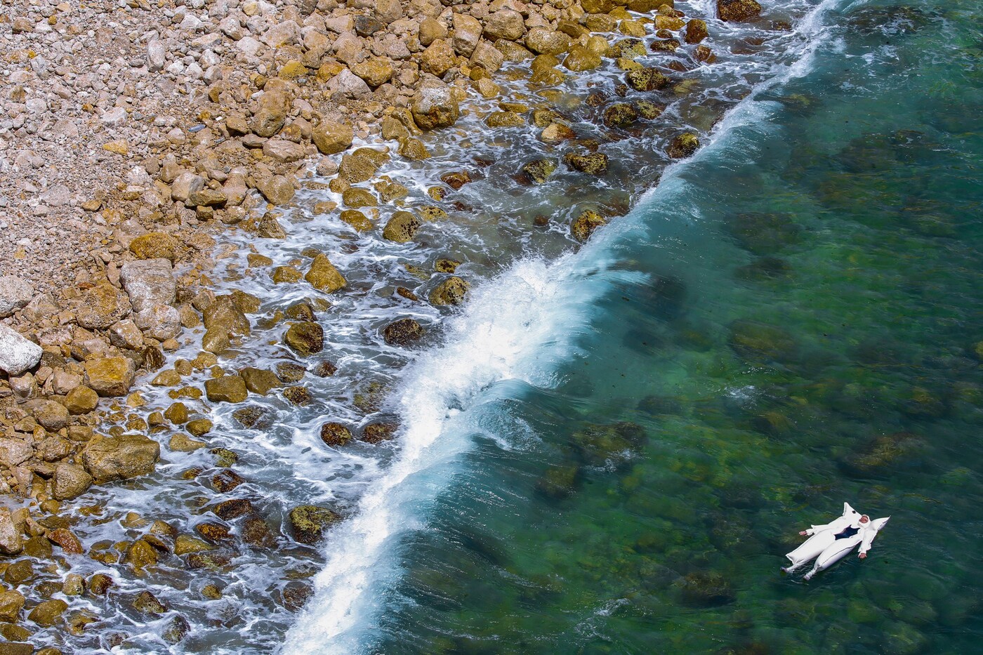 This inflatable latex floating suit is an absolute 2020 mood | Dazed