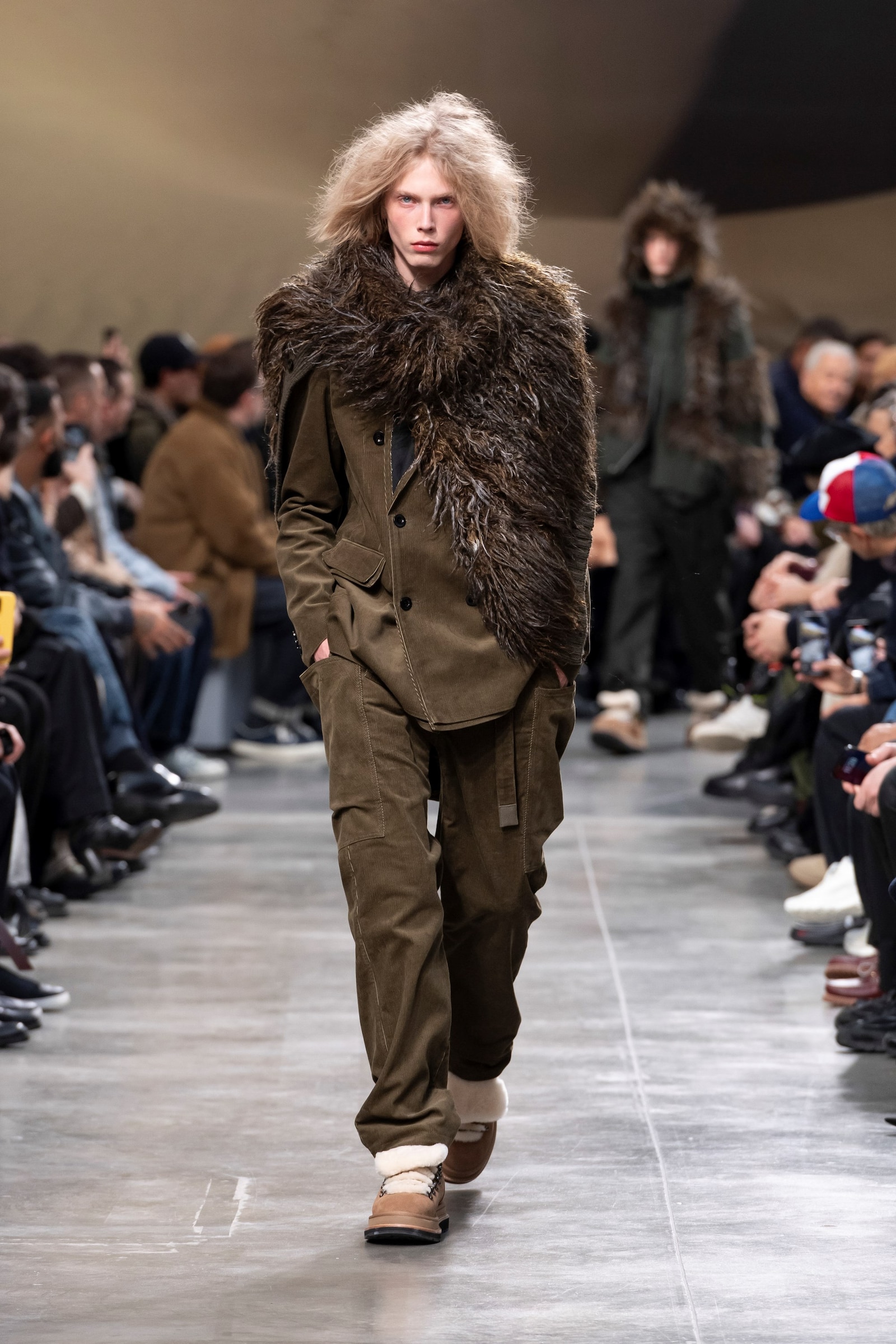 Fur on the AW25 runway | Dazed