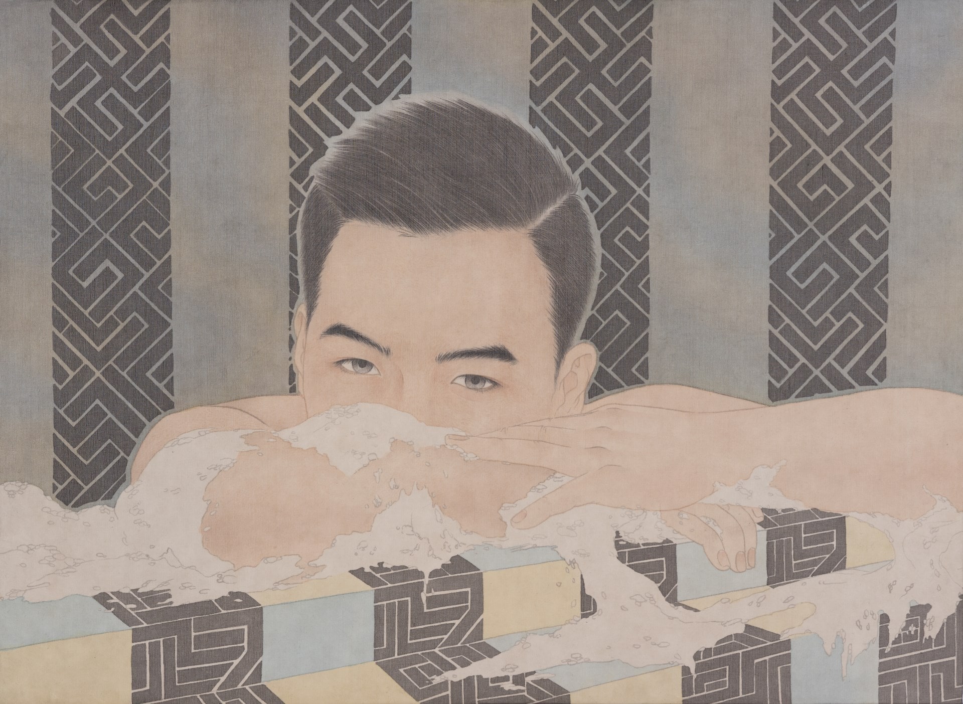The Korean artist using traditional techniques to portray queer life ...