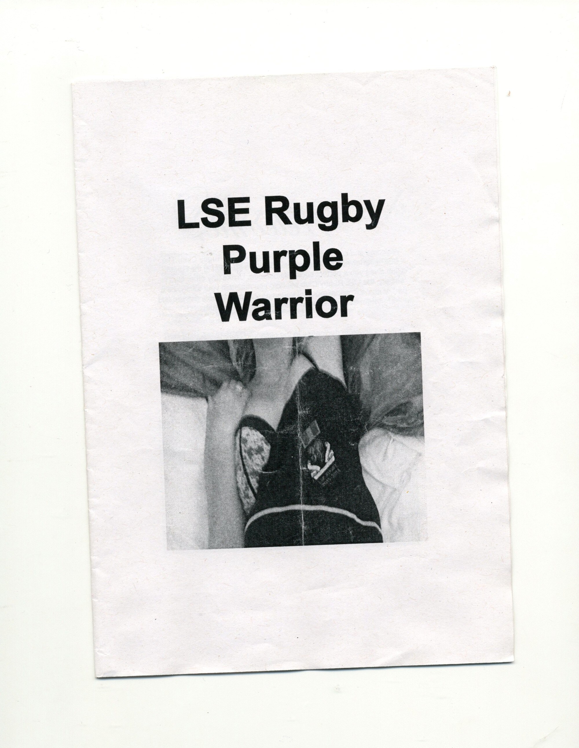 LSE men's rugby club leaflet | Dazed