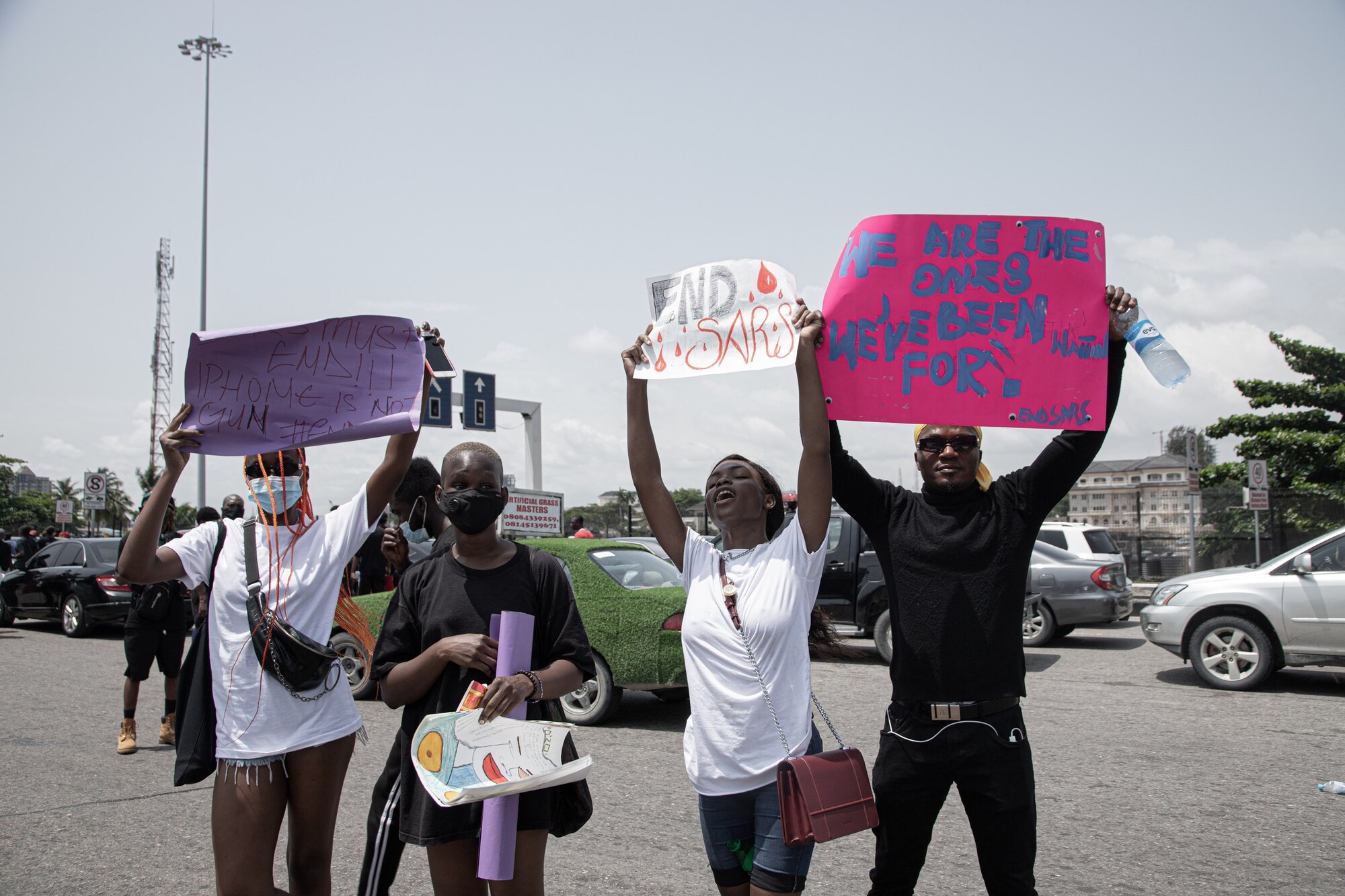 Speaking to the protesters on Nigeria’s #ENDSARS movement frontlines ...