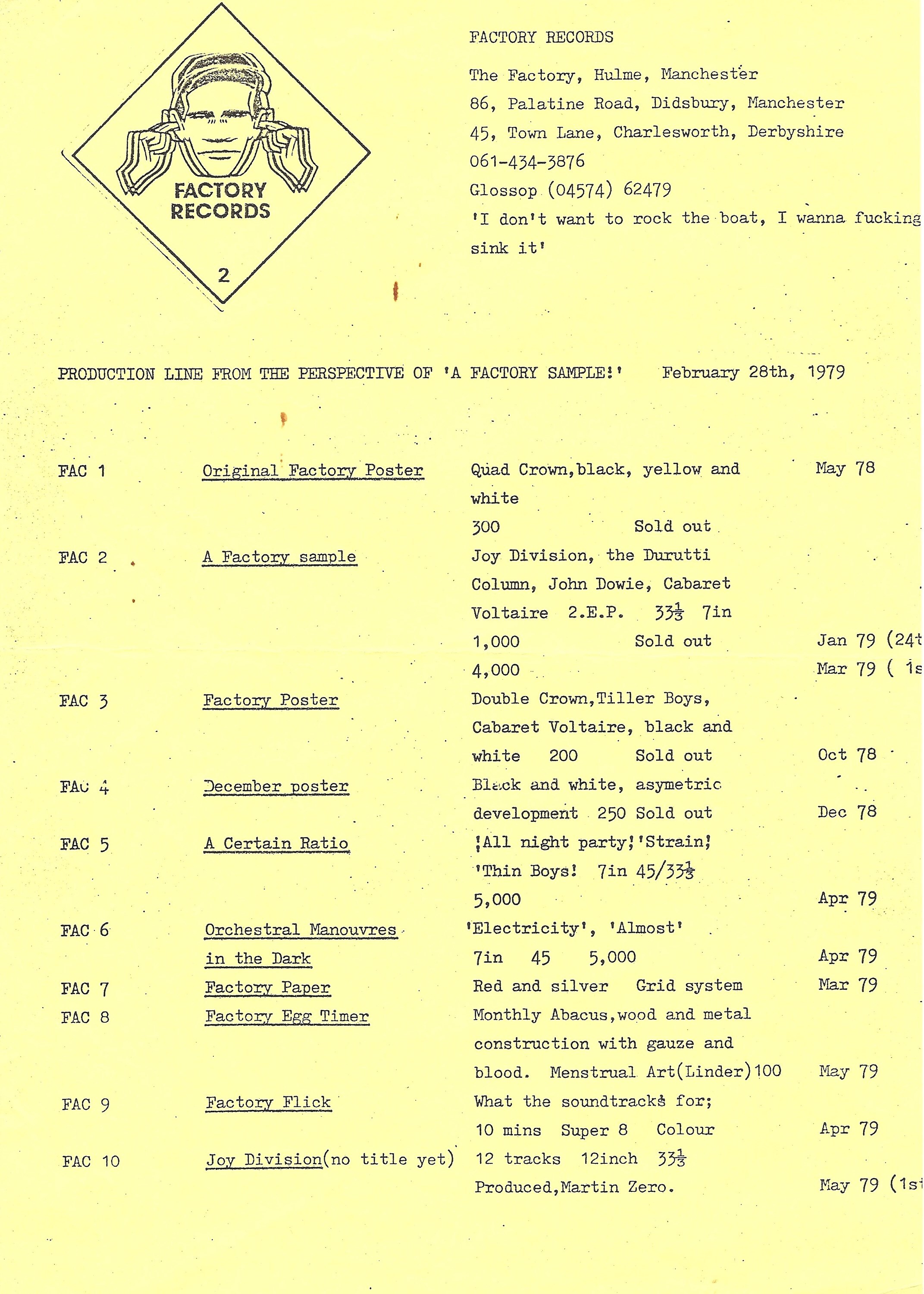 Eight objects that tell the story of Factory Records’ early days | Dazed