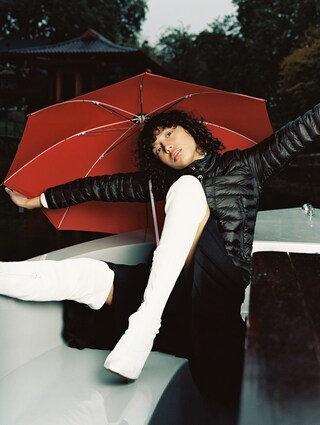 Joyce NG shoots winter looks on a boat in Little Venice | Dazed