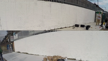 London's mini wall clash | Dazed