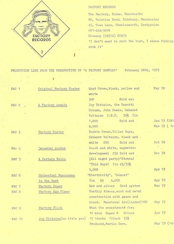 Eight objects that tell the story of Factory Records’ early days | Dazed