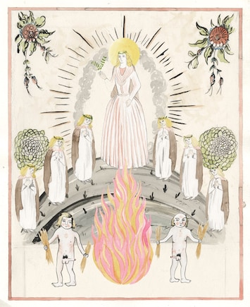 The artist behind Midsommar’s murals on the meaning behind the madness ...