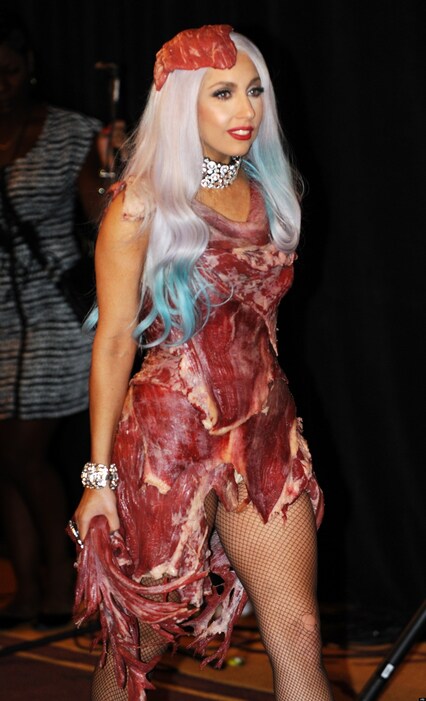 Heres What Lady Gagas Meat Dress Looks Like Now Dazed