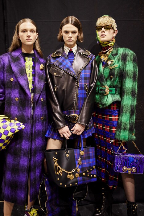 Punk, rock ‘n’ roll, and football clashed at Versace AW18 Womenswear ...