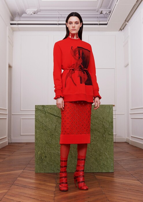 Givenchy pays homage to Tisci with all-red collection | Dazed