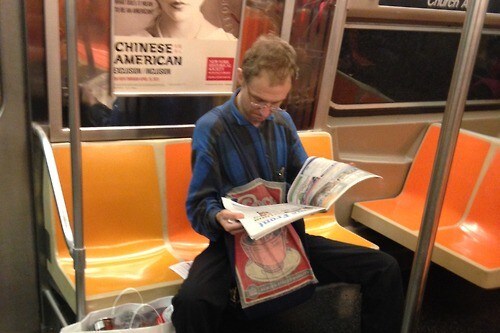 Man spread on the subway | Dazed