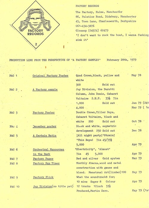 Eight objects that tell the story of Factory Records’ early days | Dazed