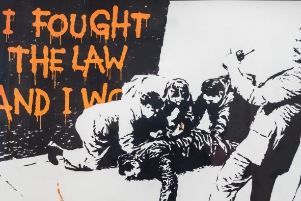 Massive Attack auctions off rare Banksy art, raising £141,000 for ...