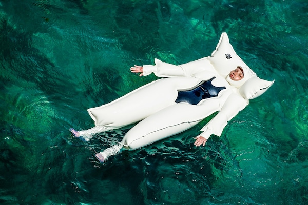 This inflatable latex floating suit is an absolute 2020 mood | Dazed