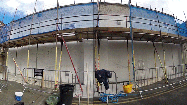London's mini wall clash | Dazed