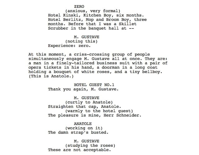Unpacking The Grand Budapest Hotel's script | Dazed