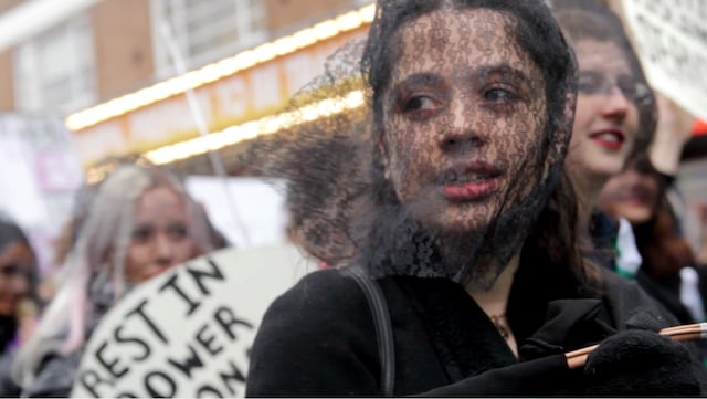 London streets run with ‘blood’ in feminist funeral protest | Dazed