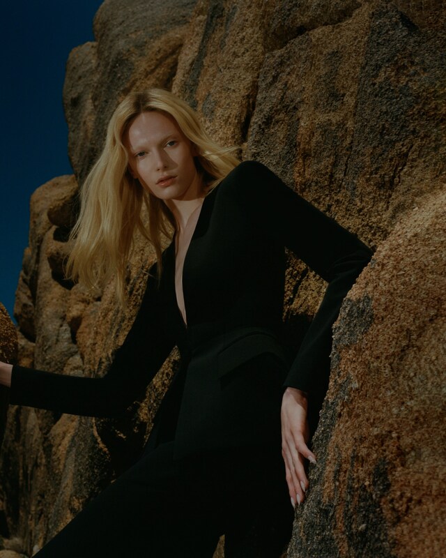 Del Core ventures through wilderness for SS23, starring Alex Consani ...