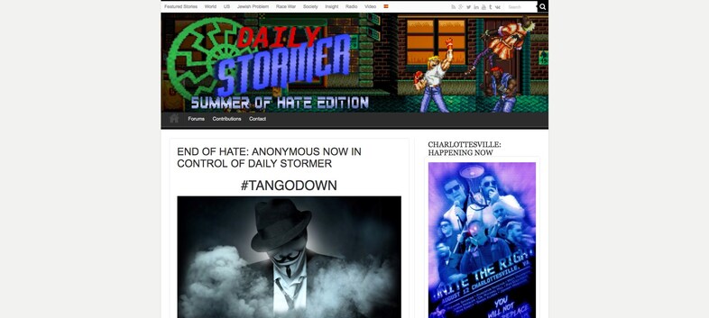 Neo-Nazi site The Daily Stormer appears to have been hacked | Dazed