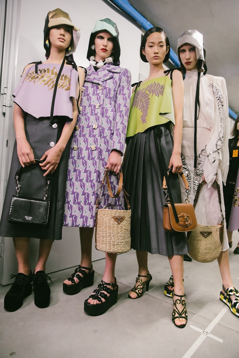 Backstage at Prada SS20 | Dazed