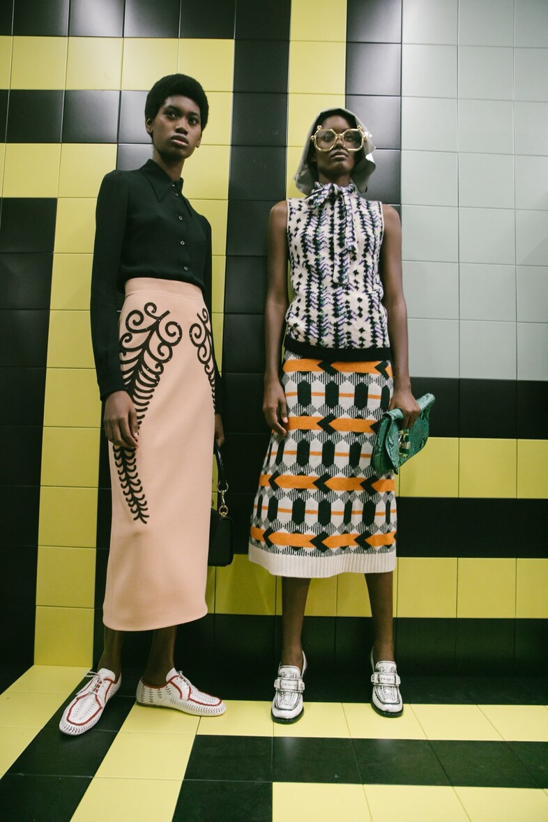 Backstage at Prada SS20 | Dazed