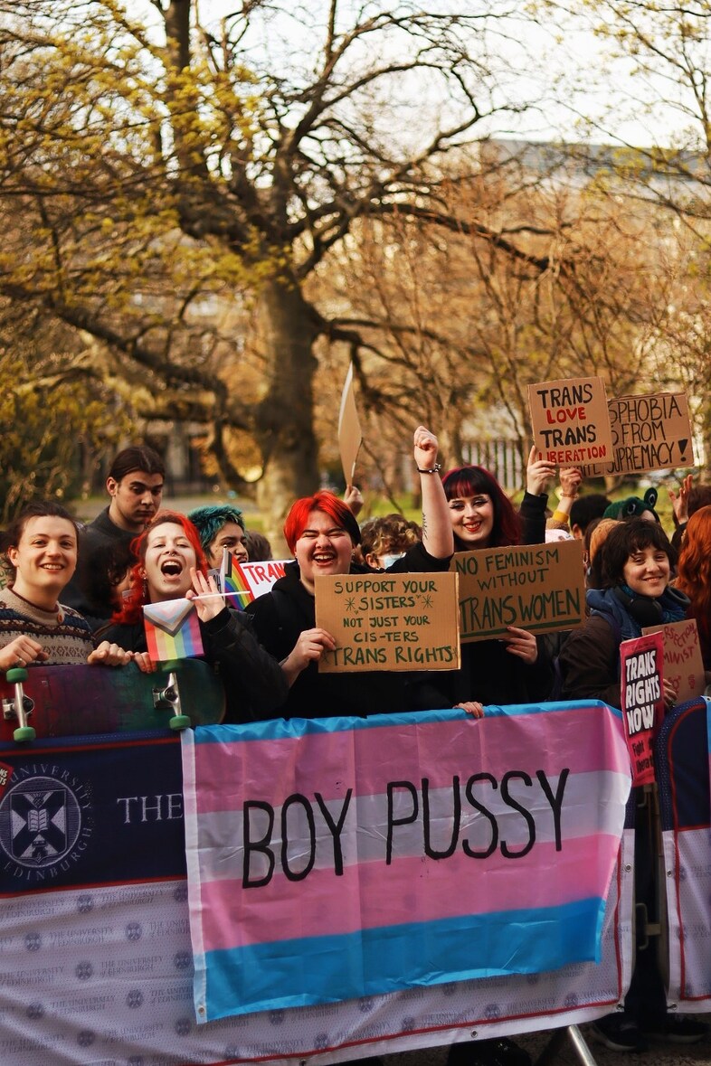 Edinburgh trans protest | Dazed