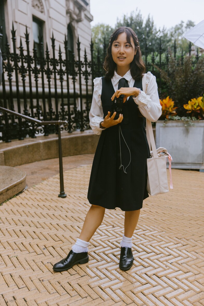 SS24 NYFW Street Style: Cris Fragkou | Dazed