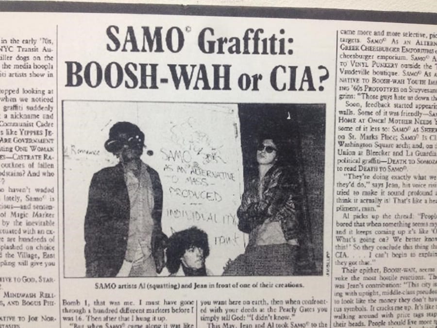 The story of SAMO©, Basquiat’s first art project | Dazed