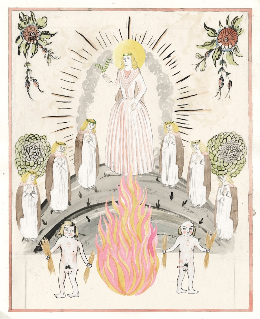 The artist behind Midsommar’s murals on the meaning behind the madness ...