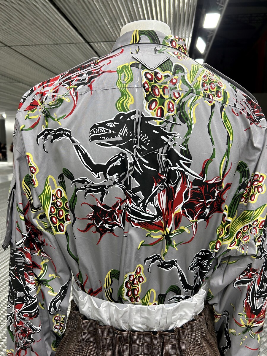 Prada’s xenomorph shirt is the best look of SS24 so far Menswear | Dazed