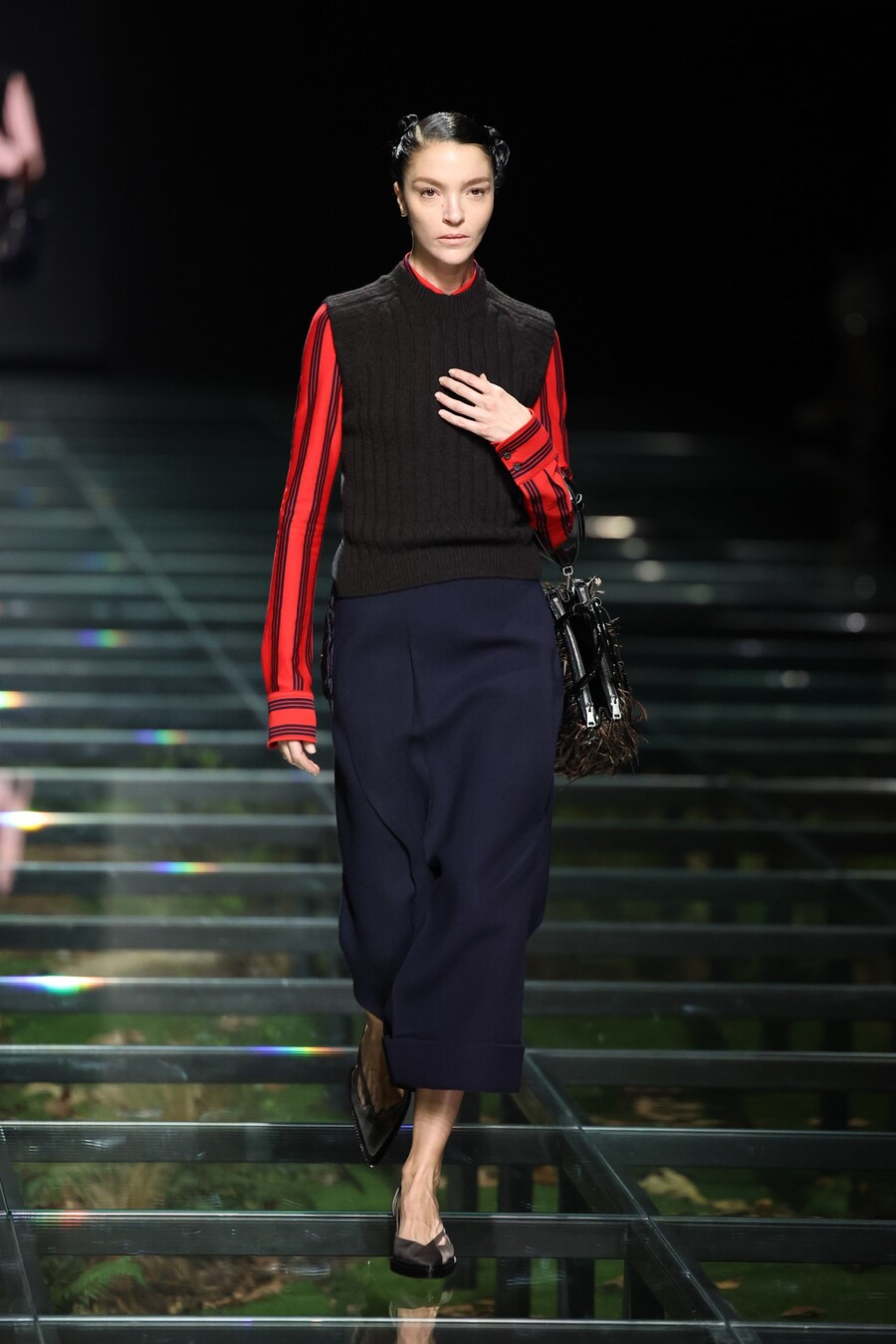 Upside-down and back-to-front: Prada reconfigures the past for AW24 ...
